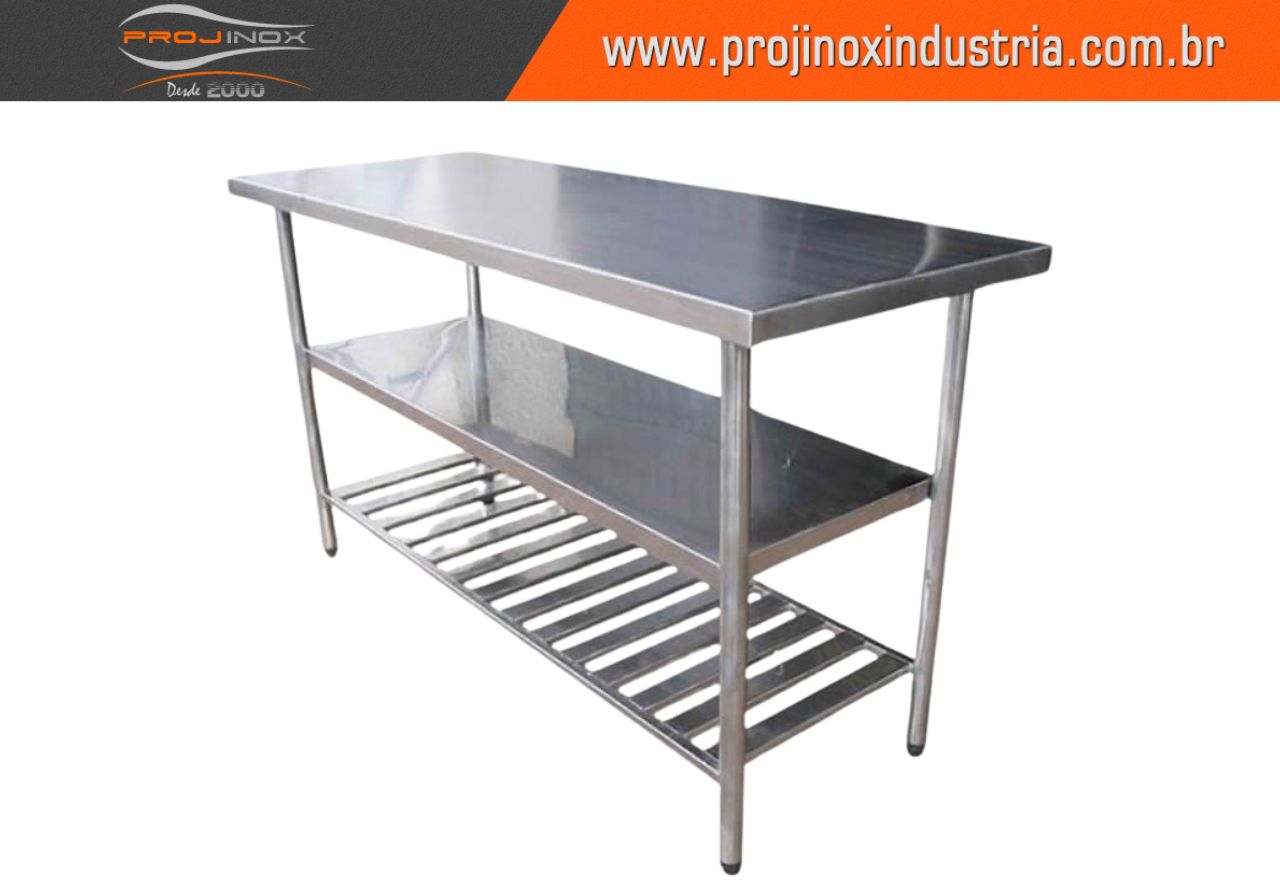 A mesa inox e suas múltiplas funcionalidades - Projinox